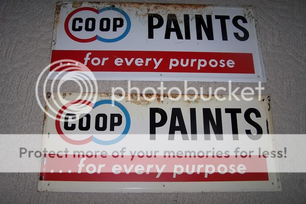 Coop paint signs - Primarily Petroliana Shop Talk